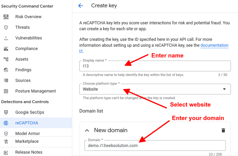 How to get google ReCaptcha v2 checkbox enterprise Keys - Blog