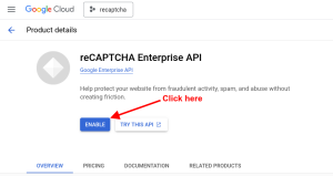 How to get google ReCaptcha v2 checkbox enterprise Keys - Blog