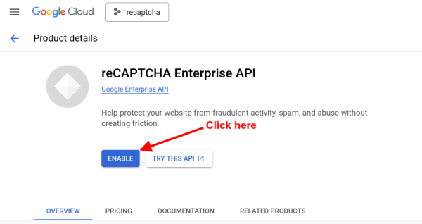 How to get google ReCaptcha v2 checkbox enterprise Keys - Blog