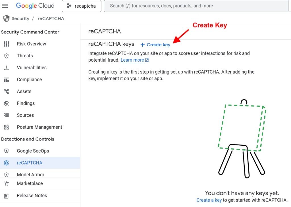 How to get google ReCaptcha v2 checkbox enterprise Keys - Blog