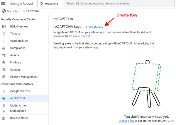 How to get google ReCaptcha v2 checkbox enterprise Keys - Blog